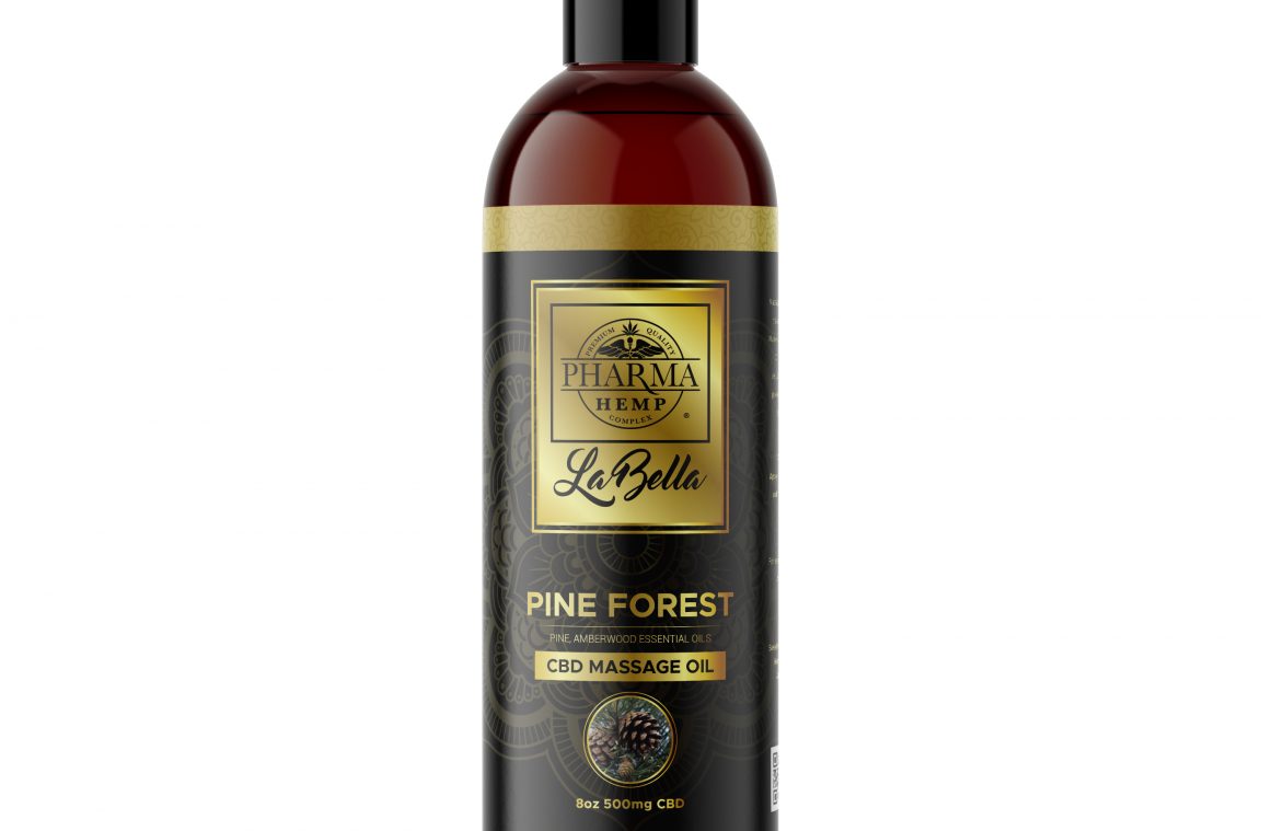 ‘Pharma Hemp Complex’ CBD Massage Oil Pine Forest 500mg CBD 8oz ...